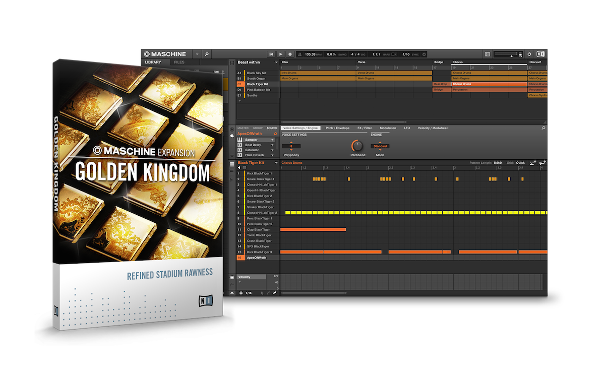Native Instruments introduces Golden Kingdom Expansion Maschine ...