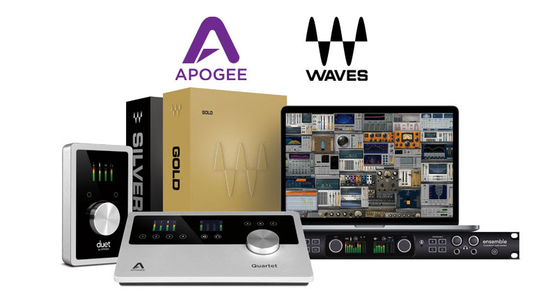 Apogee Duet, Quartet and Ensemble Now Include Waves Plugin Bundles ...