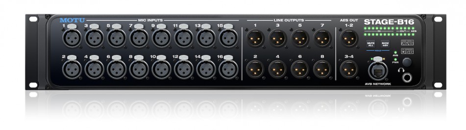MOTU is shipping the Stage-B16 stage box - rack-mount mixer - audio ...