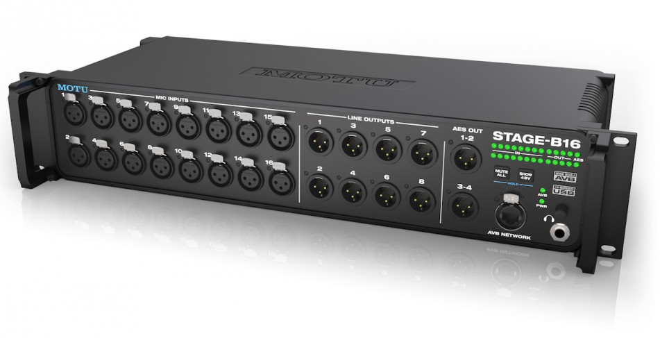 MOTU is shipping the Stage-B16 stage box - rack-mount mixer - audio ...