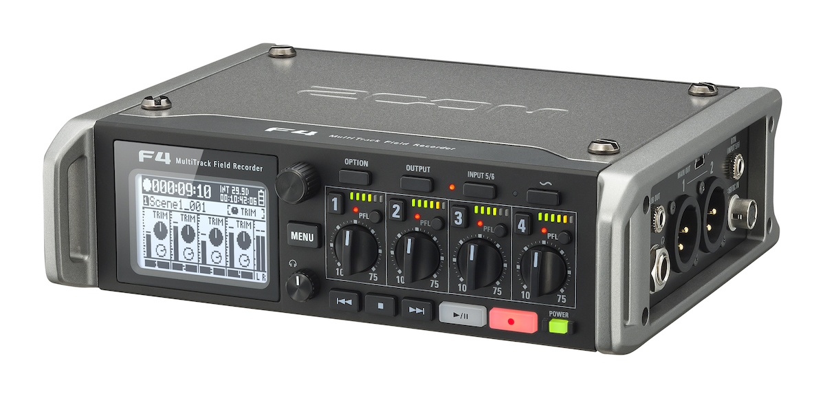Zoom announces F4 MultiTrack Field Recorder - Gearjunkies - Music tech ...