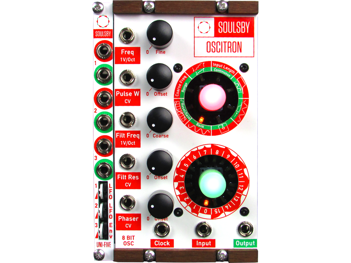 Soulsby synthesizers announces the Oscitron 8-bit wavetable oscillator eurorack module ...
