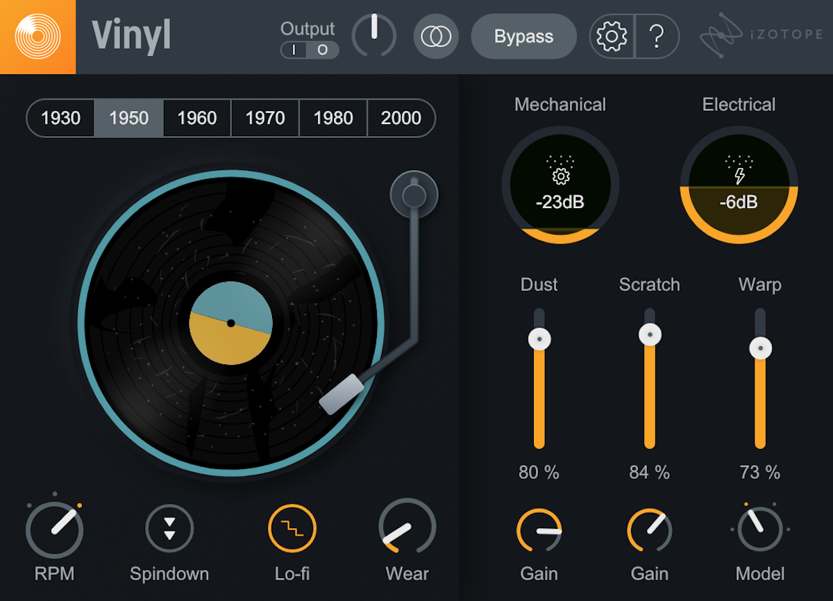 iZotope Updates Vinyl - this free plug-in gets new features and look ...